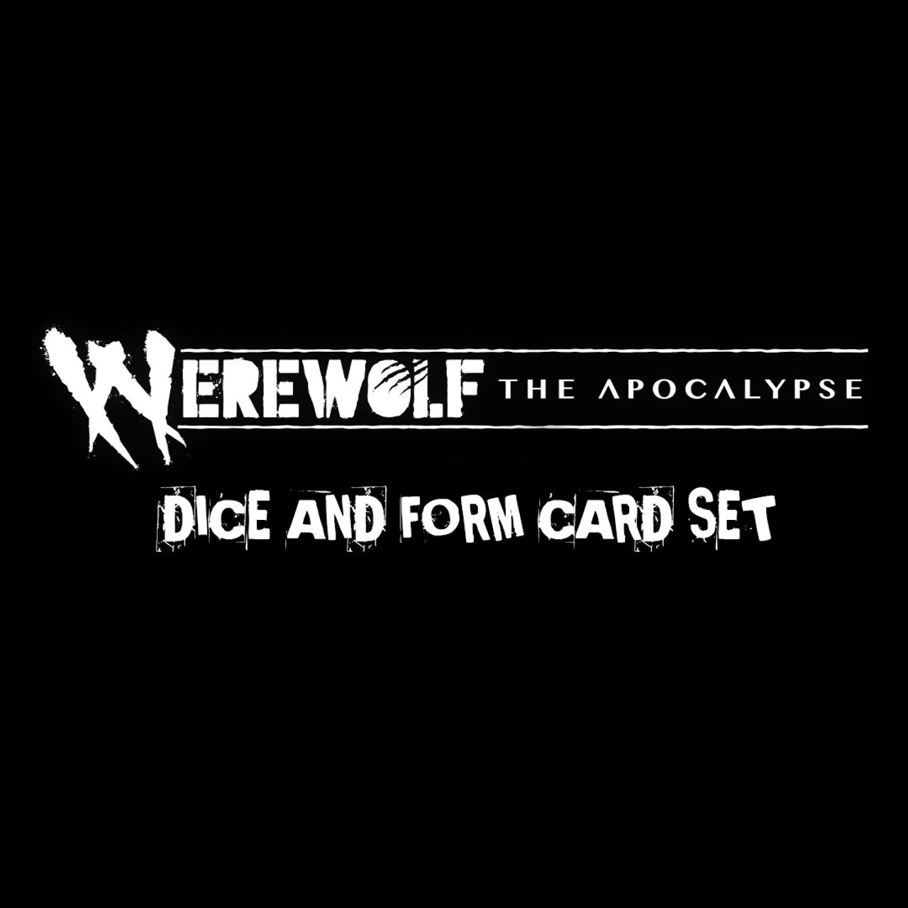 Buy Werewolf The Apocalypse RPG Dice and Form Card Set - MyDeal Australia