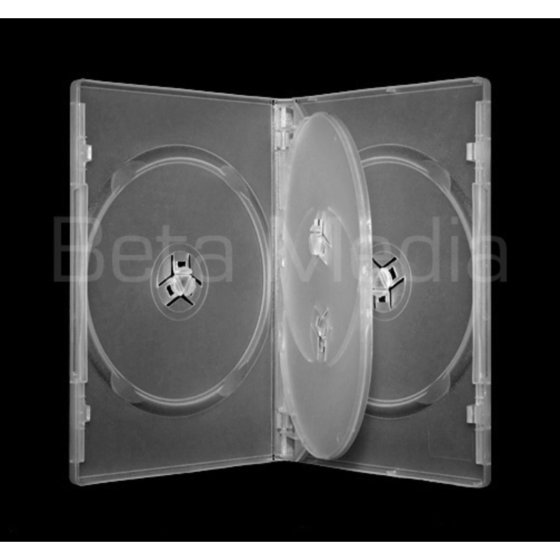 Buy 100 x Quad Clear 14mm HIGH QUALITY CD / DVD Cover Cases - HOLDS 4 ...