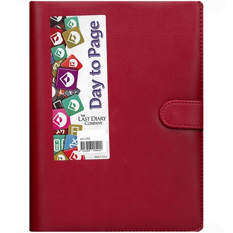 Buy 2022 Diary Nicholls A5 Midi Day to Page Clip Red, Last Diary ...