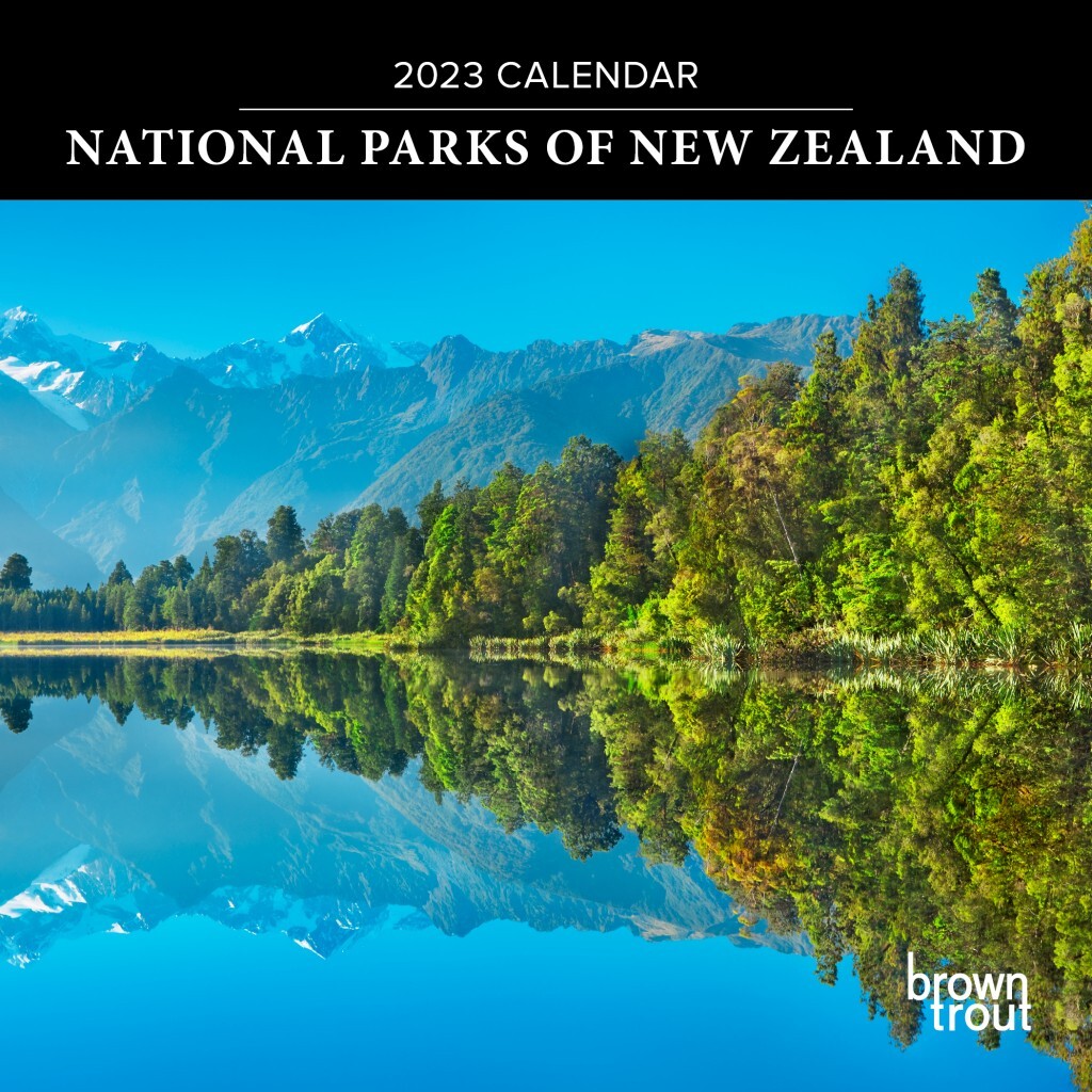 Buy 2023 Calendar National Parks of New Zealand Mini Wall, Browntrout ...