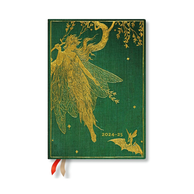 Buy 2024-2025 18-Month Diary Paperblanks Olive Fairy Flexi Midi Week-At-A-Time Horiz. - MyDeal