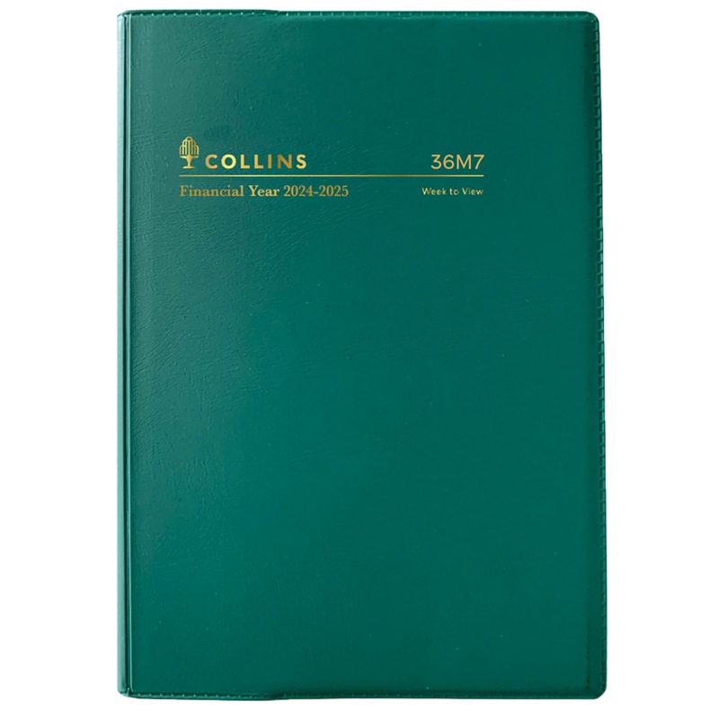 Buy 2024-2025 Financial Year Diary Collins A6 Week to View Green 36M7 ...
