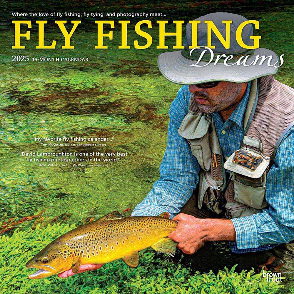 Buy 2025 Calendar Fly Fishing Dreams 16-Month Square Wall Browntrout ...