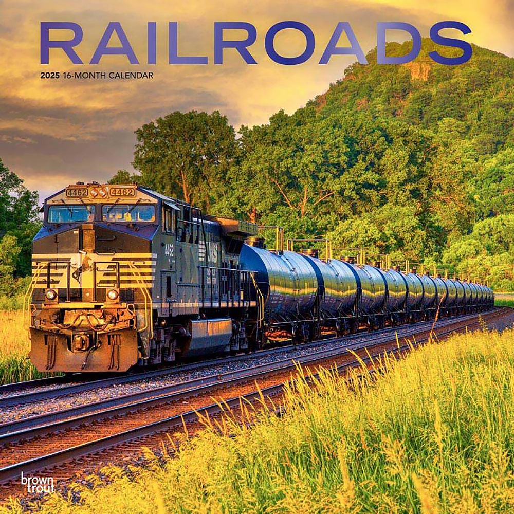 Buy 2025 Calendar Railroads 16-Month Square Wall Browntrout BT75604 ...