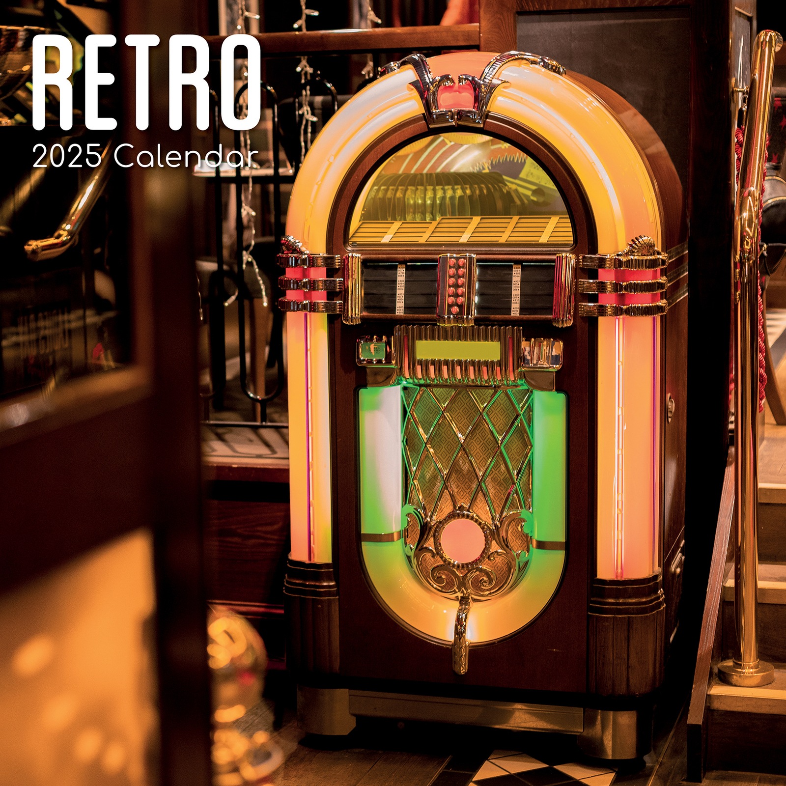 Buy 2025 Calendar Retro 16-Month Square Wall Gifted Stationery GSC25169 ...