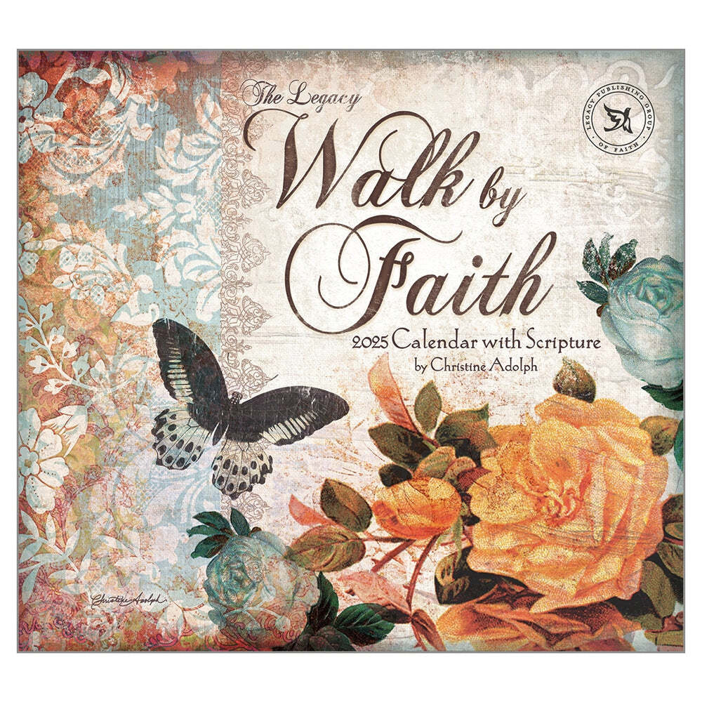 Buy 2025 Legacy Calendar Walk By Faith With Scripture by Christine ...
