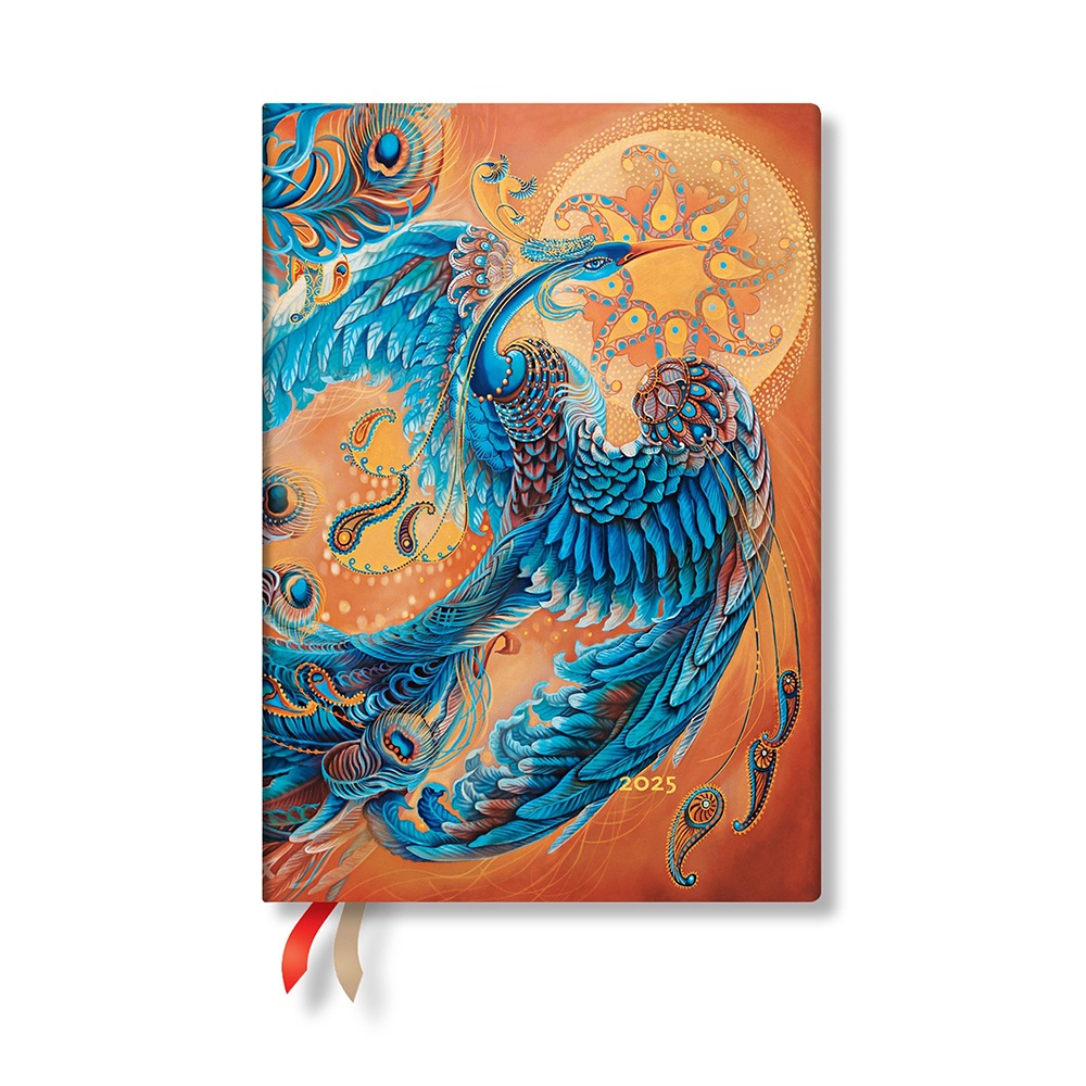 Buy 2025 Diary Paperblanks Skybird Flexi Midi Week to View Horiz ...