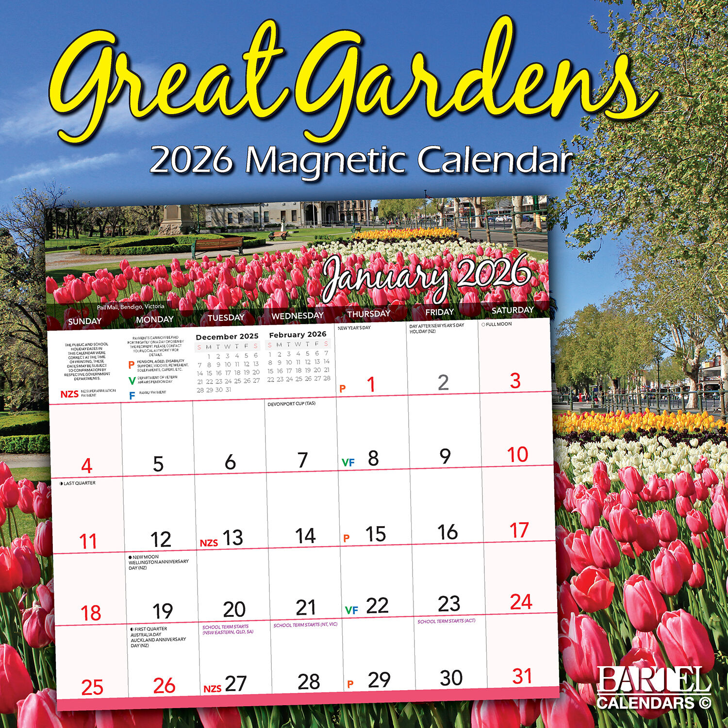 Buy 2026 Calendar Great Gardens Magnetic Wall, Bartel MC604 - MyDeal ...
