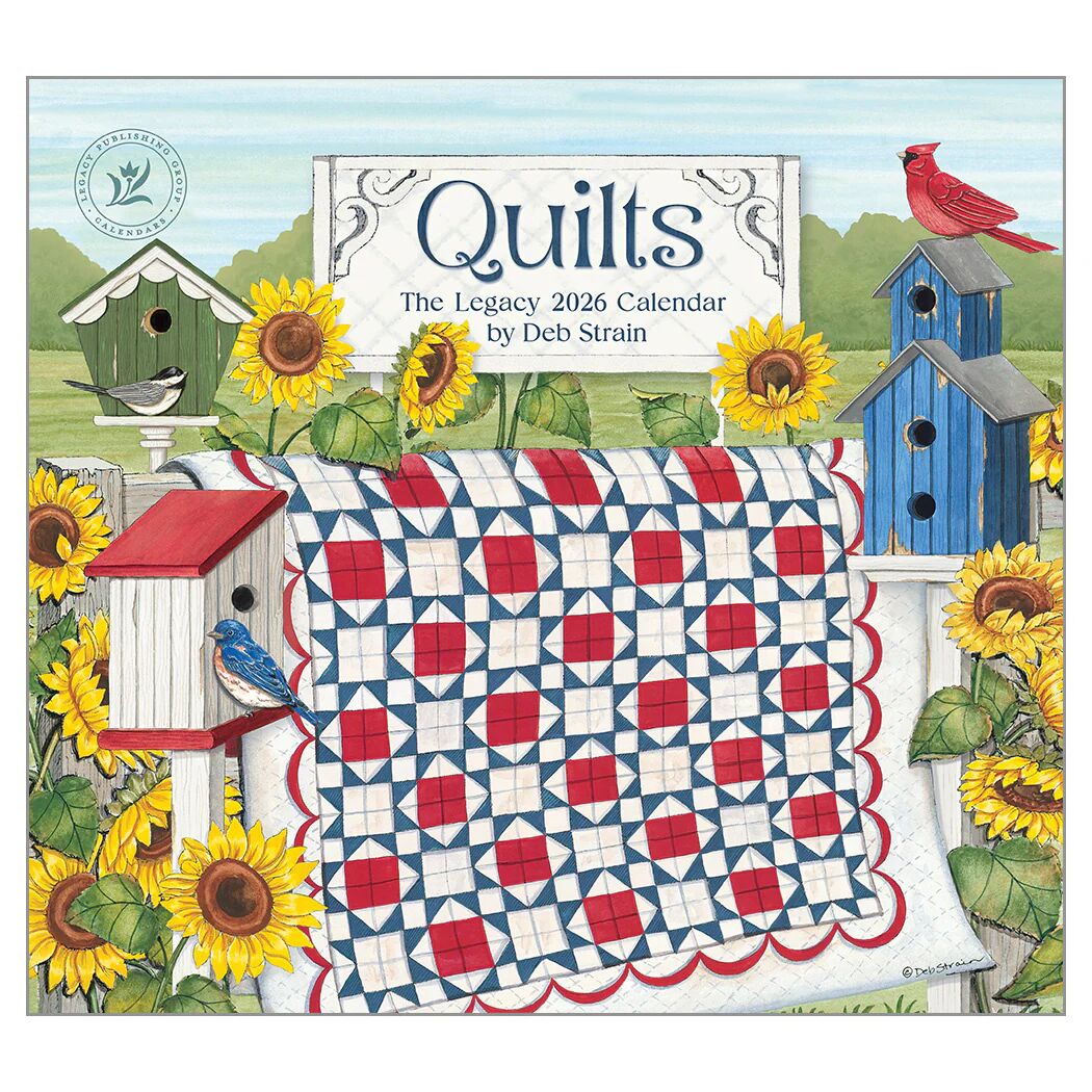 Buy 2026 Calendar The Legacy Quilts by Deb Strain, Horizontal Wall ...