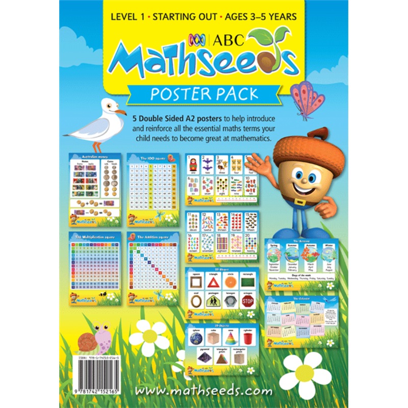 Buy ABC Mathseeds: Poster Pack - Ages 3-5 - MyDeal