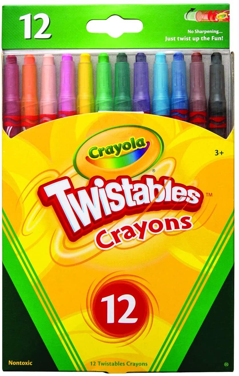 Buy Crayola Twistables Crayons - Pack of 12 - MyDeal Australia