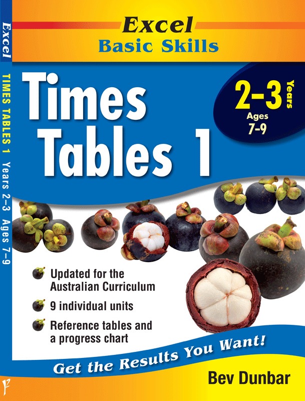 Buy Excel Basic Skills: Times Tables 1 Years 2-3 - MyDeal Australia