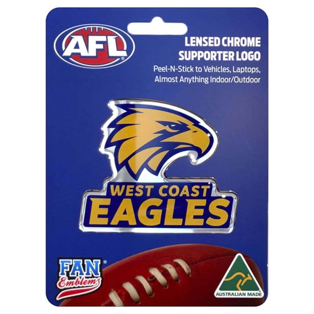 Buy Fan Emblems Decal AFL West Coast Eagles Logo Car Sticker JAS ...