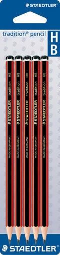 Buy Staedtler Tradition Graphite Pencils HB - Pack of 5 - MyDeal Australia
