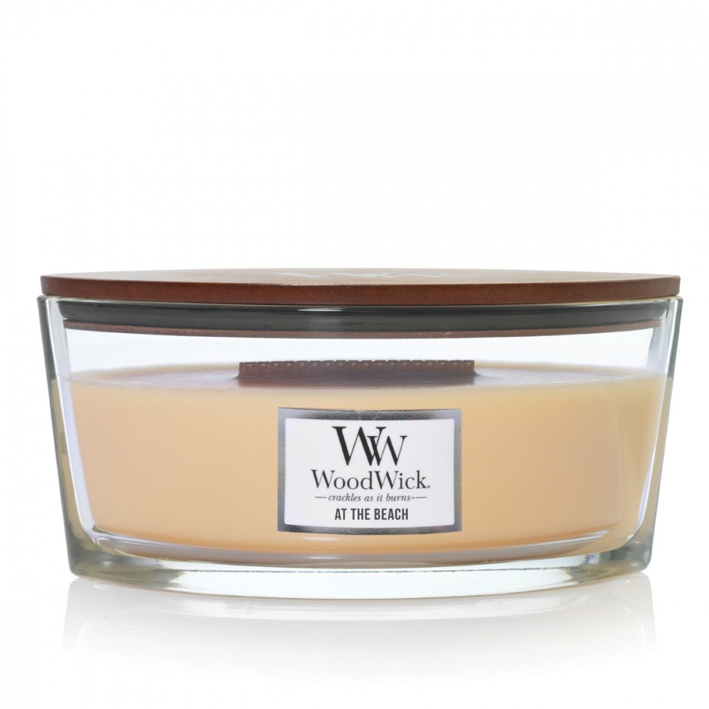 Buy WoodWick Scented Candle At The Beach Ellipse 453g WW76250 - MyDeal ...