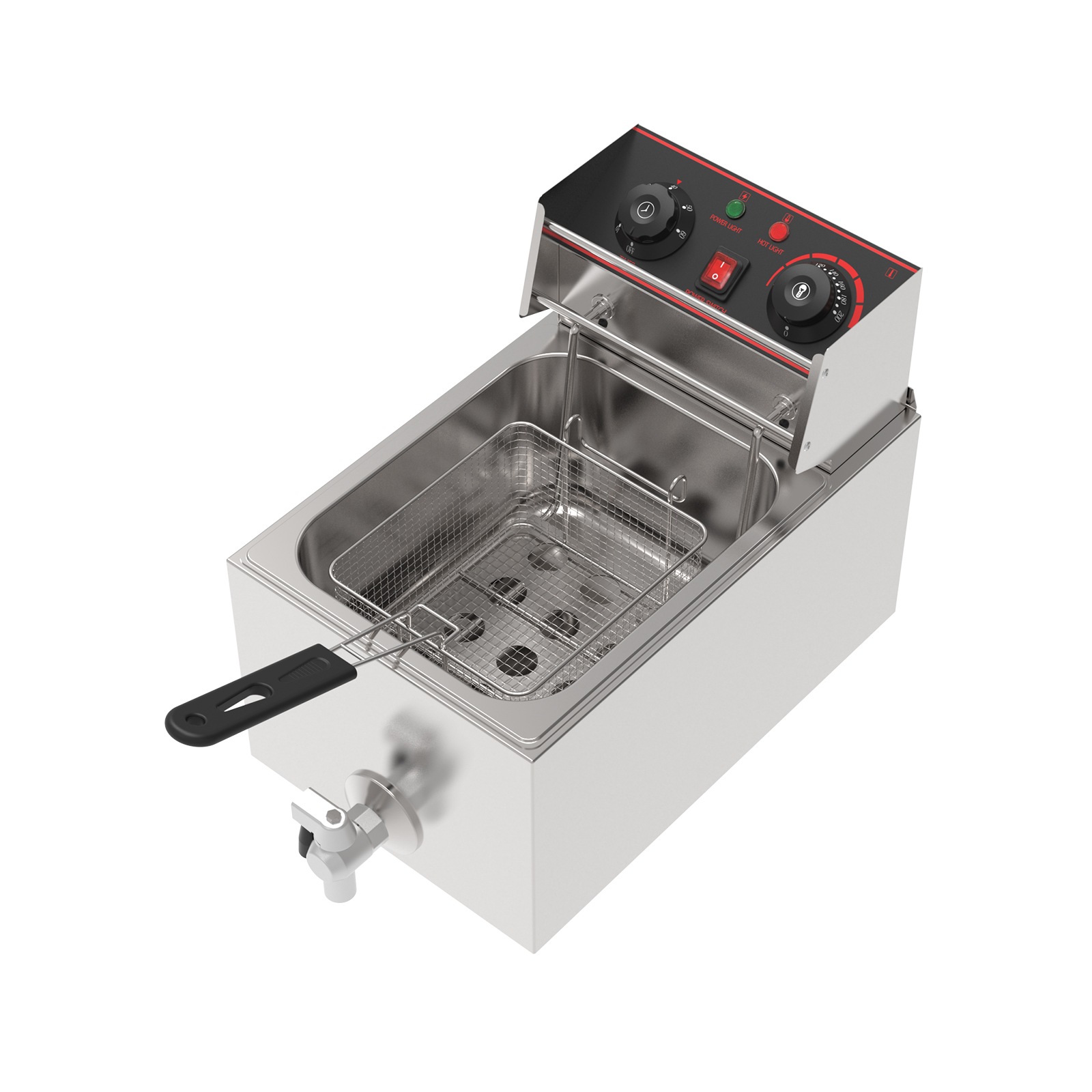 Buy YOPOWER 10L Electric Deep Fryer Basket Chip Cooker Steel w/Oil ...