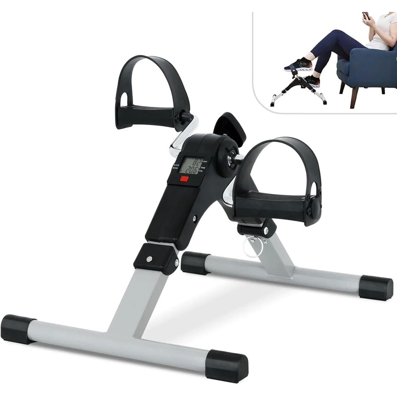 Buy YOPOWER Mini Exercise Bike Portable Foldable Pedal Exerciser Under ...