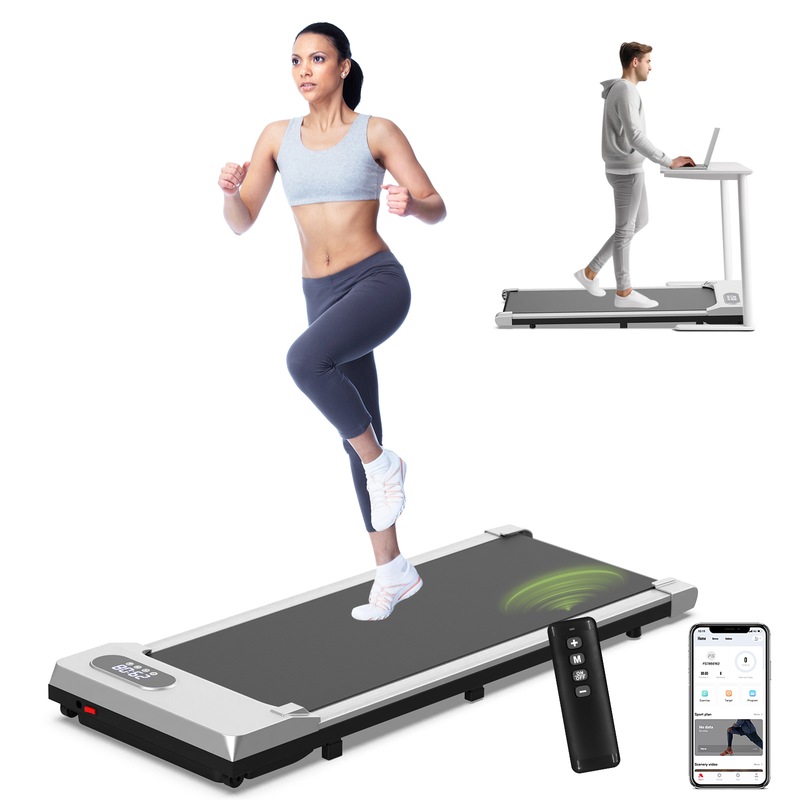 Buy YOPOWER Under Desk Walking Pad Electric Treadmill Home Portable ...