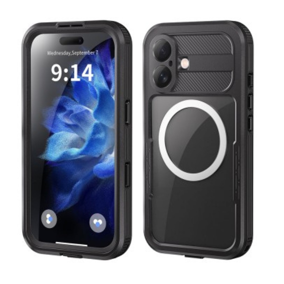 Buy iPhone 16 Plus Tough Full Waterproof Case Cover: IP68 Rated, Shock ...