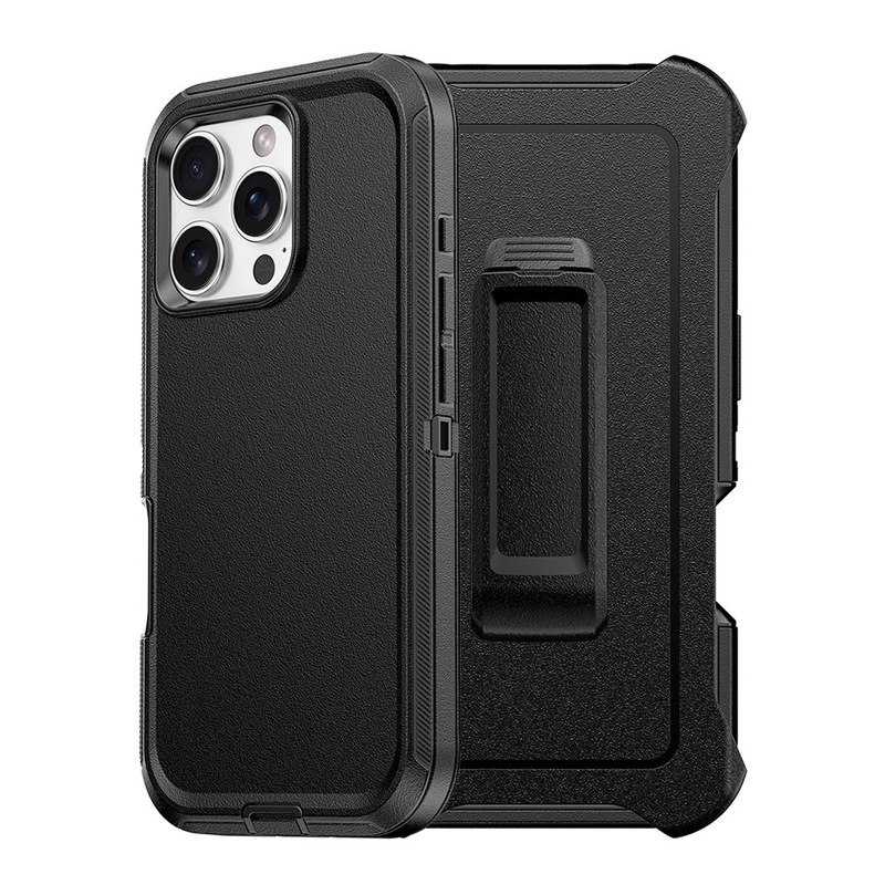 Buy iPhone 16 Pro Rugged Armour Case Cover with 360o Rotation, Belt ...