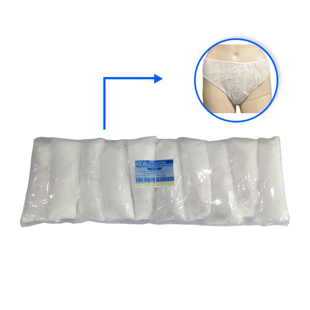 Buy Disposable Full Patient Panty Briefs Nonwoven White 500 Carton ...