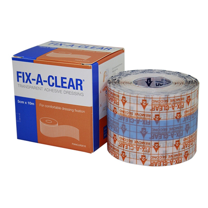 Buy Fix-A-Clear Transparent Adhesive Waterproof Tape Dressing 5 cm x ...