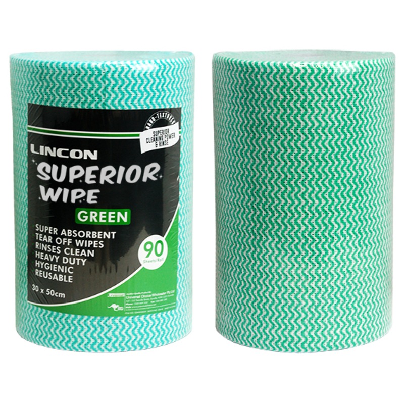 Buy Lincon Superwipe Microfibre Cleaning Wipes Perforated per 50cm 45m ...