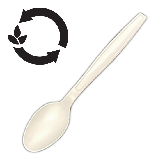 Buy Livingstone Biodegradable Spoon 70% Plant Starch 30% PP 1000 Carton ...