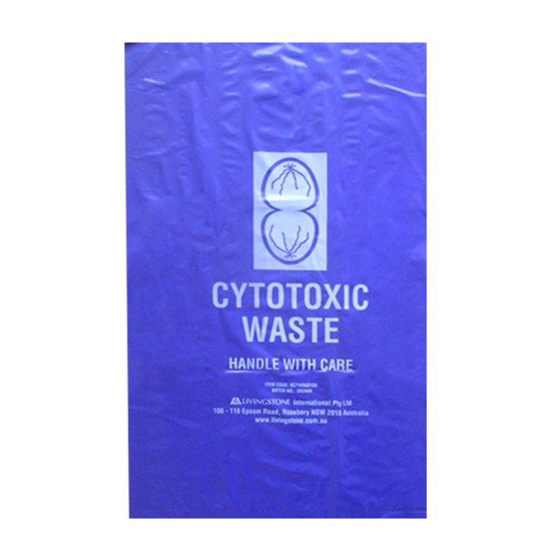 Buy Livingstone Plastic Cytotoxic Biohazard Waste Bags Purple 70L 60 x ...