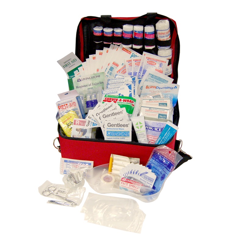 Buy Livingstone Police Trauma First Aid Kit Level 1 Complete Set In Red ...