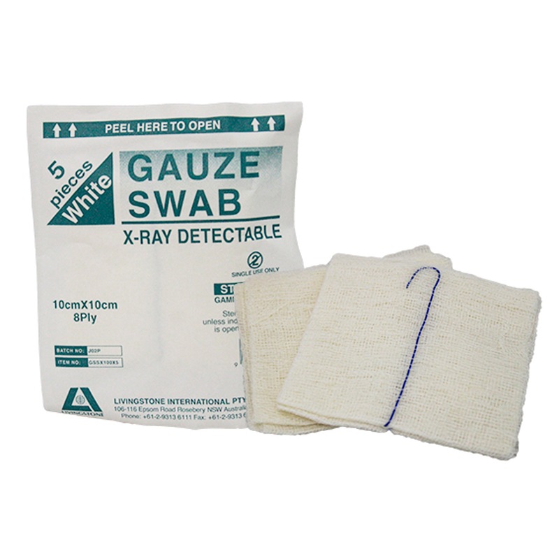 Buy Livingstone Sterile X-Ray Detectable Gauze Swabs 10 x 10 cm x 8 ply ...