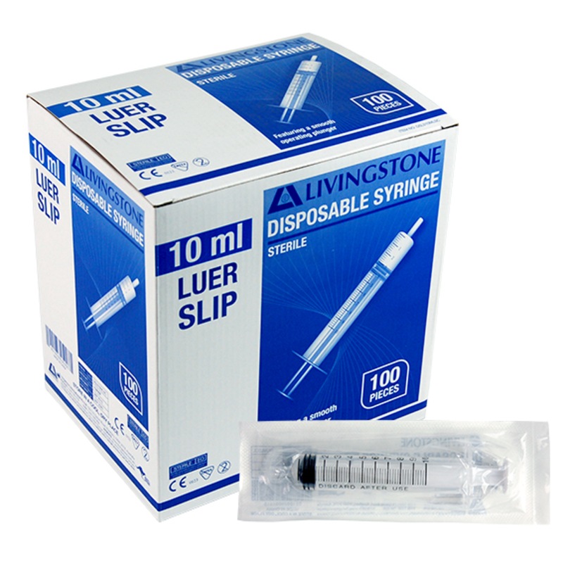 Buy Livingstone Syringe, 10ml, Luer Slip Tip, Concentric Nozzle, Latex ...