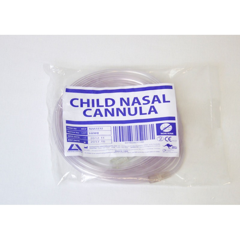 Buy Livingstone Twin Nasal Oxygen Cannula, Soft Tip, Child Paediatric ...