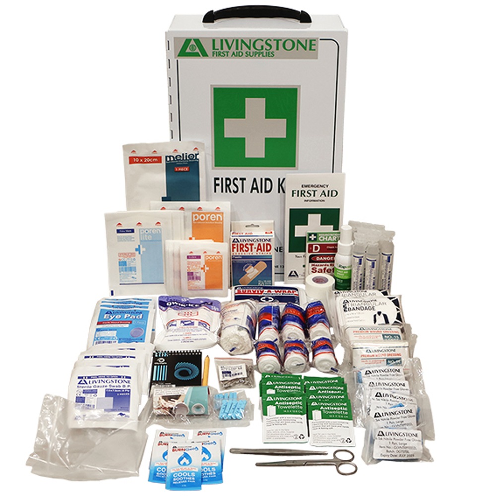 Buy Livingstone Workplace First Aid Kit Complete Set In Wall Mountable ...