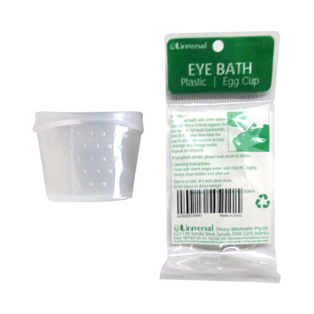 Buy Universal Eye Bath Clear Plastic Eggcup Type - MyDeal Australia