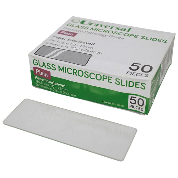 Buy Universal Premium Pathology Grade Microscope Glass Slide, Plain ...