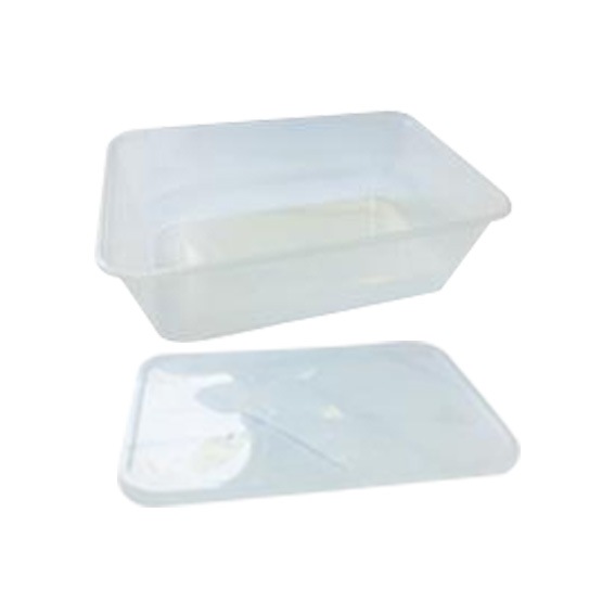 Buy Universal Take-Away Rectangular Container Base and Lid Set 700ml ...