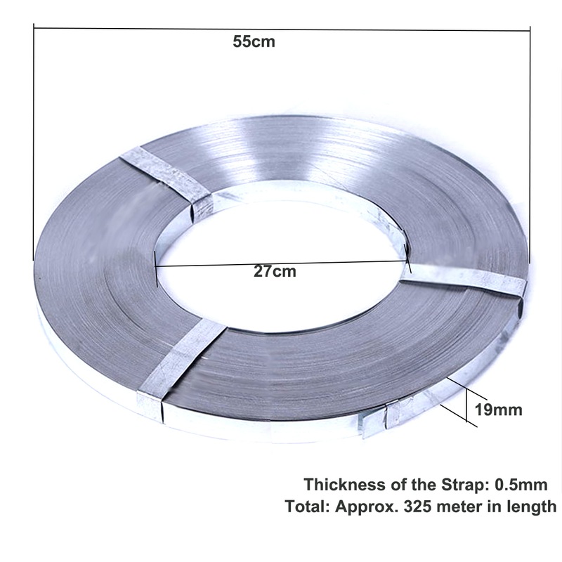 Buy 1 Roll/325M Heavy Duty Metal Strap for Cargo Strapping Logistics Warehouse Packaging Pallet ...