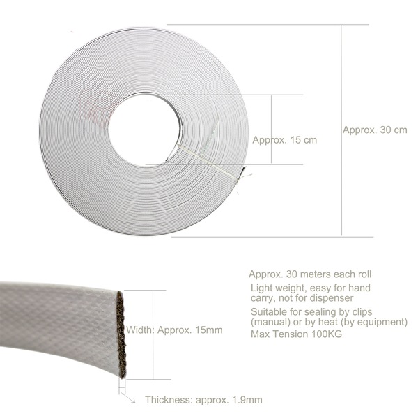 Buy 120M Light Duty Plastic Strap for Carton Box Strapping Bundle ...