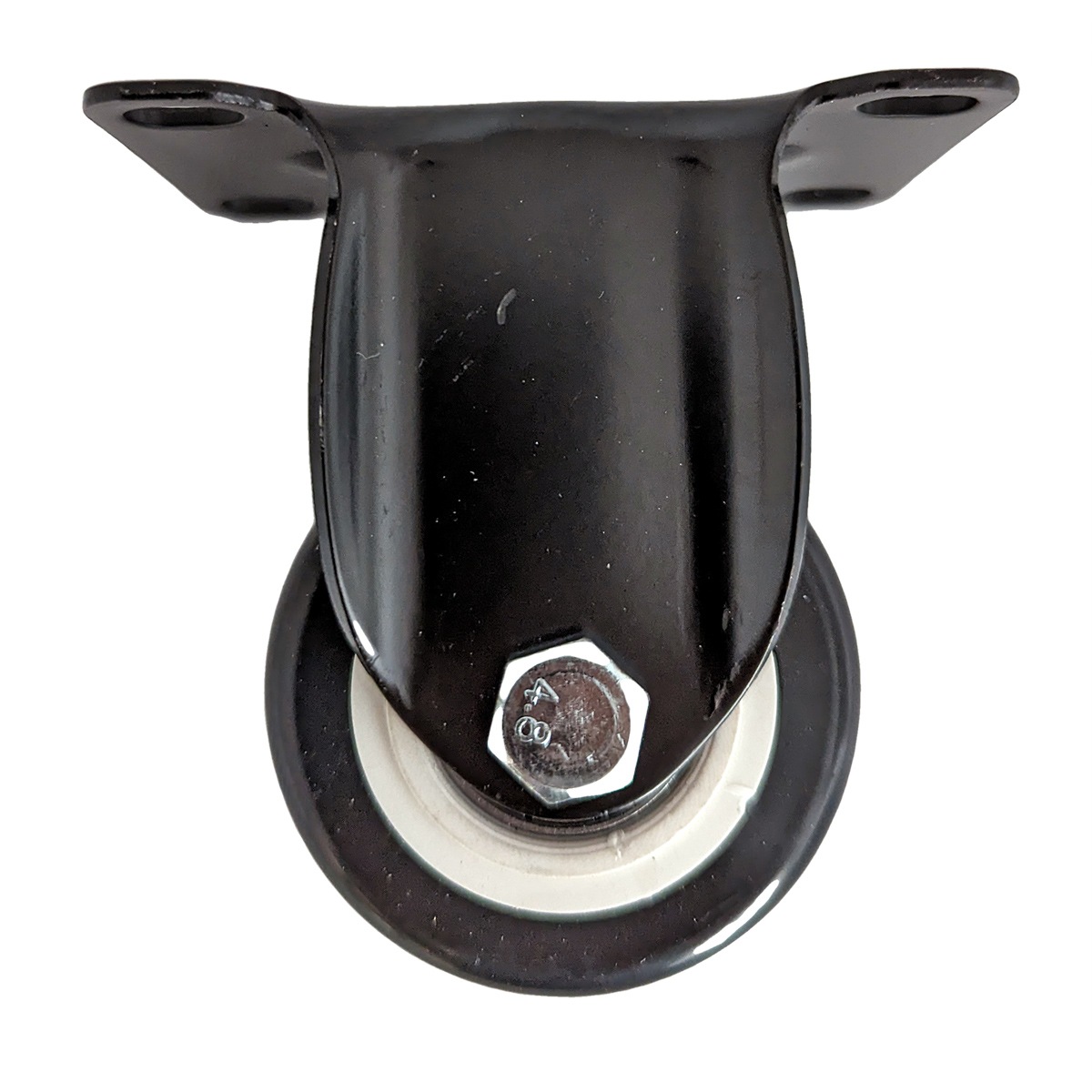 Buy riin 1 piece 2.5inch Small Solid Hard Plastic PU Caster Wheel Light Duty Fixed/Non-Swivel ...