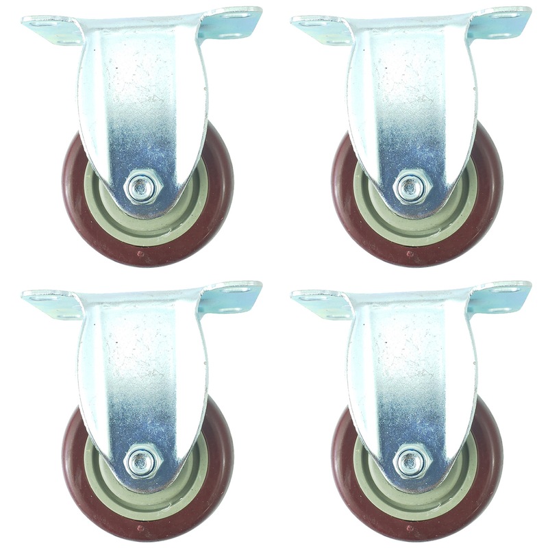Buy riin 4pcs 3inch 75mm Solid Hard Plastic Caster Wheel Heavy Duty ...