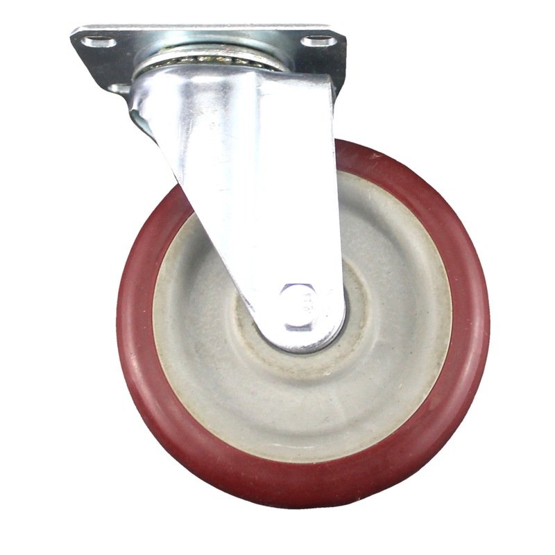 Buy riin Single 5inch 125mm Solid Hard Plastic Caster Wheel Heavy Duty ...