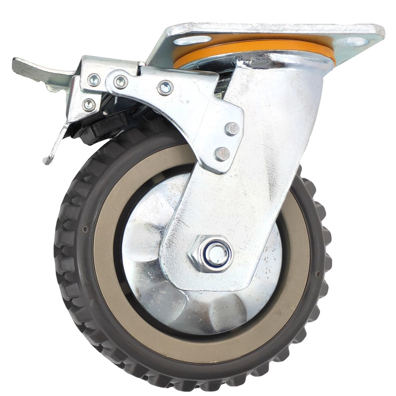 Buy riin Single 6inch Plastic Caster Wheel Industrial Castor Solid ...