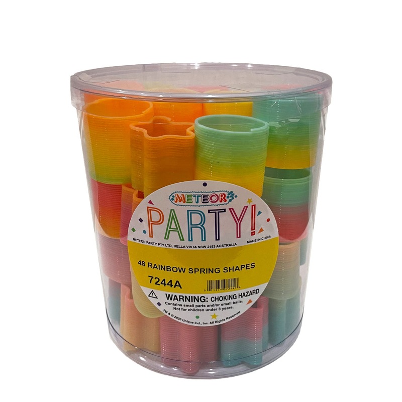 Buy 48PCS Mini Rainbow Spring Shapes Assorted Shaped Slinky Springs ...