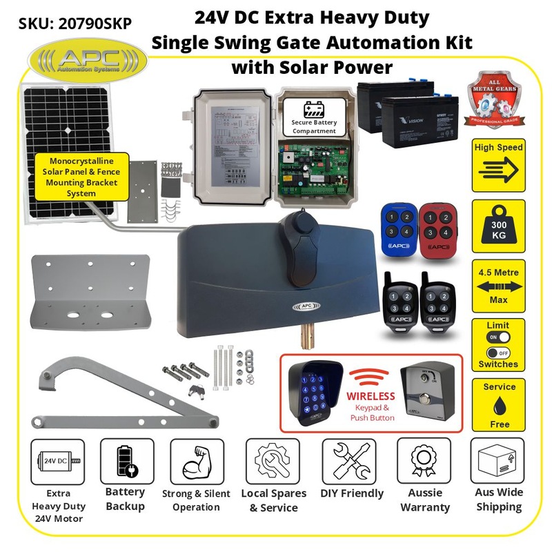 Buy APC Automatic Electric Gate Opener High Speed Articulated Arm Solar ...