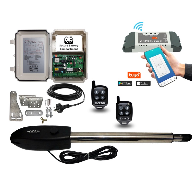 Buy APC Automatic Electric Single Swing Gate Opener System with Wi-Fi ...