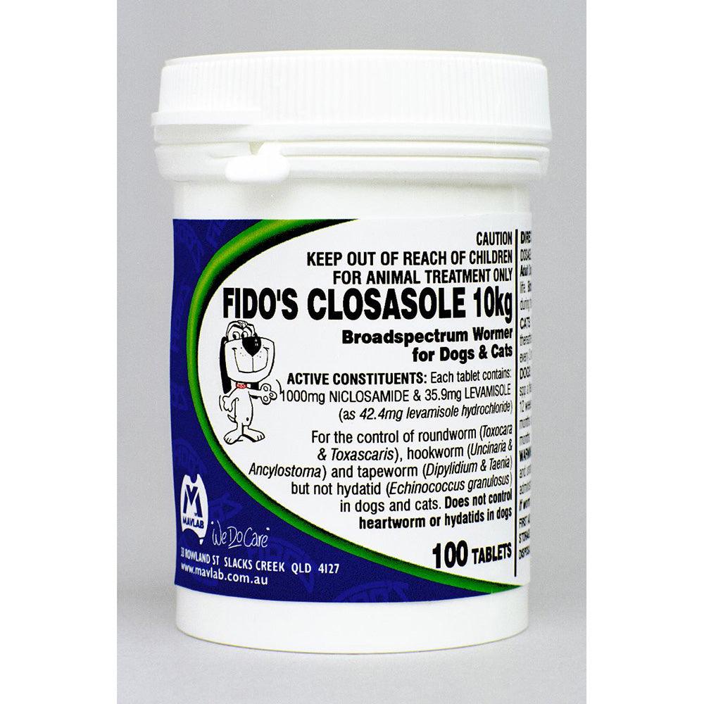 Buy Fido'S Closasole 10Kg Tablets X 100 - MyDeal Australia