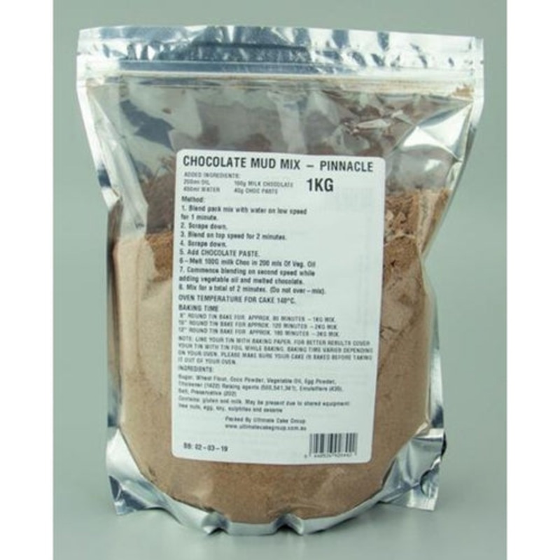Buy 1kg Pinnacle Chocolate Mud Cake Mix - MyDeal