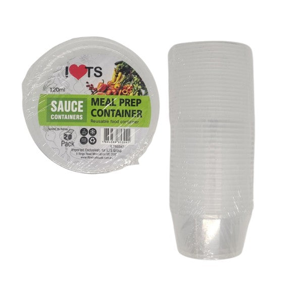 Buy 2880pk BULK of Reusable Sauce Container Round 120ml Round - MyDeal ...
