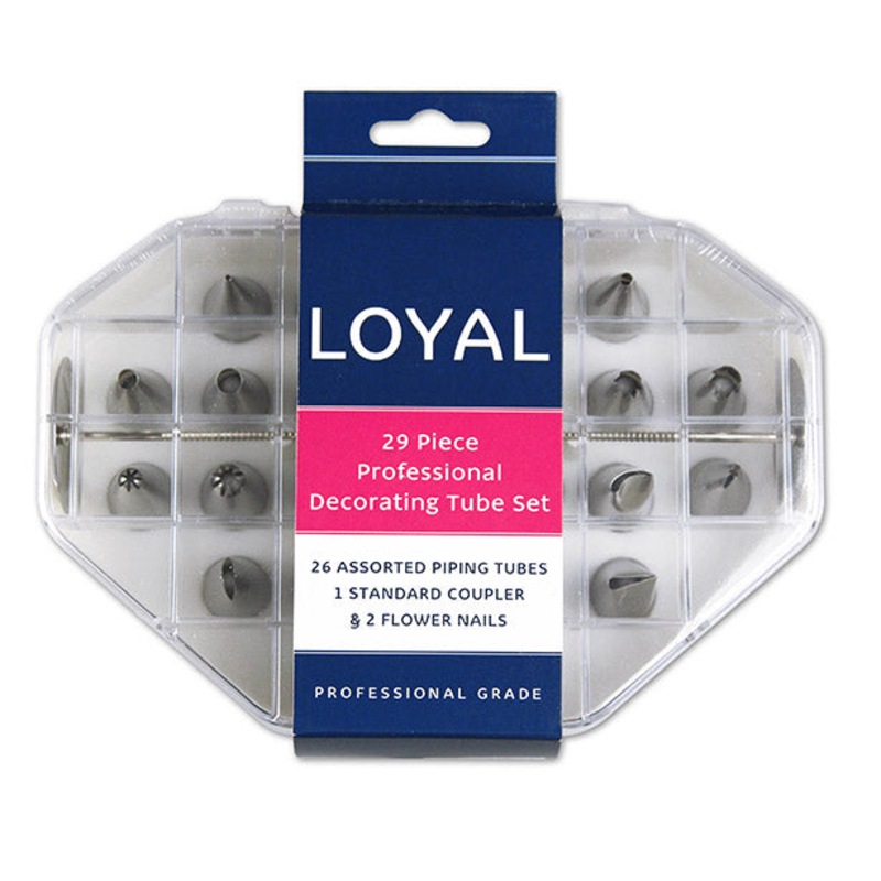 Buy 29pc Loyal Stainless Steel Piping Tip Decorating Set - MyDeal